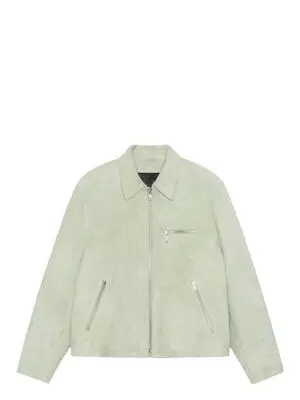 StÜssy Bing Suede Jacket - Green Tea