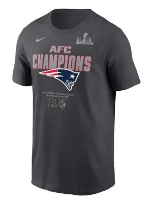 Nike New England Patriots 2026 Afc Champions Roster Nfl T-shirt - Black
