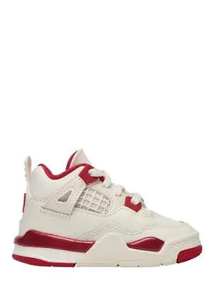 JORDAN 4 Retro Sneakers - Pale Ivory/sierra Red