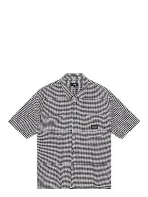 StÜssy Crinkled Check Shirt - Black