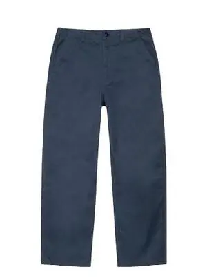 StÜssy Chino Wide Leg Trouser - Navy Blue