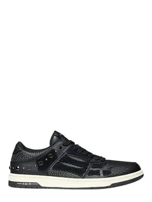 Amiri Skeltop Low Crystal Studded Sneakers - Black