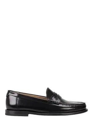 BOSS Tevan Leather Loafers - Black