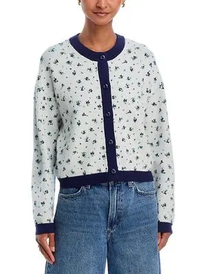 Aqua Floral Cardigan Blue Multi