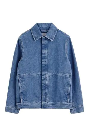 Cos Minimal Denim Jacket - Blue