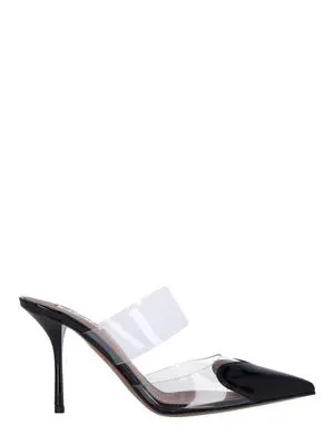 Alaïa Heart Mules Black