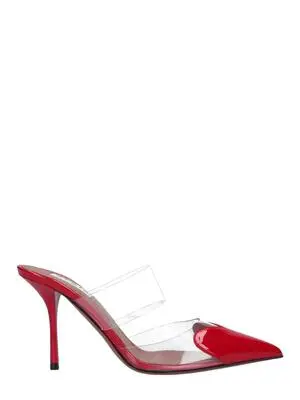 Alaïa Heart Mules - Red