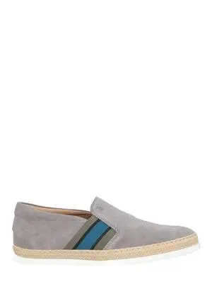 TOD'S Leather Espadrilles - Grey