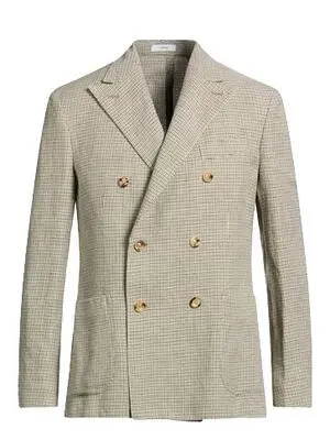 Boglioli Blazer Military Size Linen, Cotton - Green