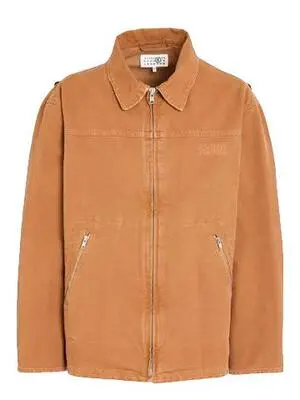 MAISON MARGIELA Cotton Canvas Jacket - Brown
