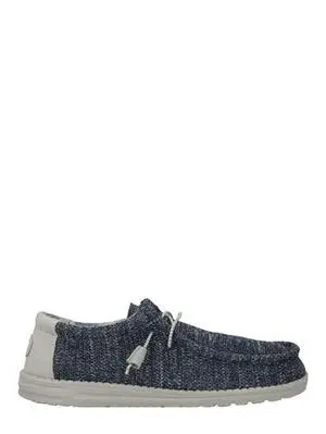 HEY DUDE Lace-up Textile Shoes - Navy