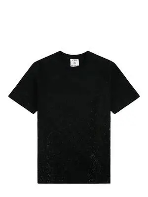 Casablanca Crystal Monogram T-shirt - Black