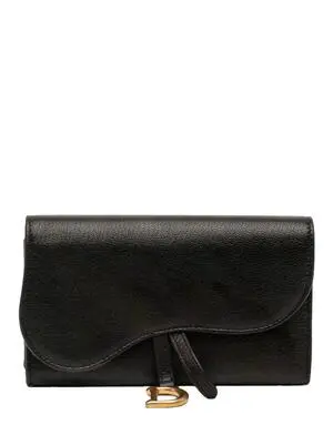 Dior 2021 Goatskin Saddle Wallet - Black