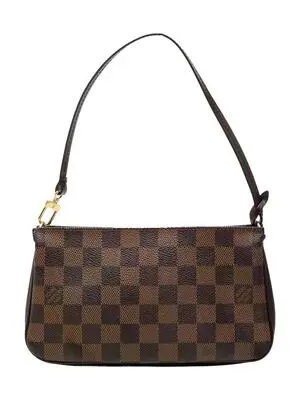 LOUIS VUITTON 2003 Damier Ebene Navona Shoulder Bag - Brown