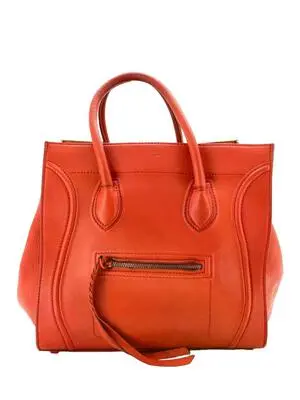 Celine Phantom Medium Tote Bag Grainy Leather - Orange