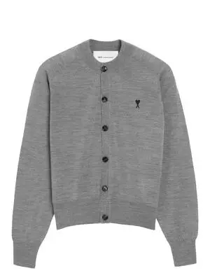 Ami De Coeur Button Cardigan - Grey