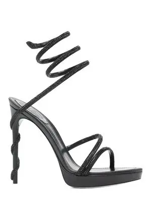 Rene Caovilla Margot Stiletto Sandals - Black