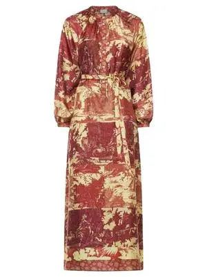 PIERRE-LOUIS MASCIA Aloe Pastoral-print Maxi Dress - Red
