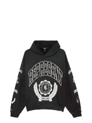 REPRESENT Legacy Crest Hooded Sweatshirt - Black