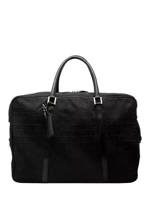 Fendi 2000-2010 Zucchino Canvas Travel Bag - Black