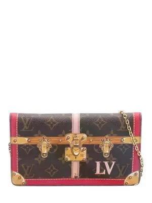 LOUIS VUITTON 2018 Monogram Summer Trunks Pochette Weekend Crossbody Bag - Brown