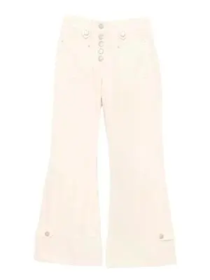 Farm Rio Cotton Bootcut Jeans - Pink