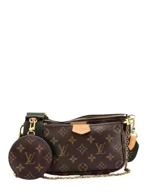 LOUIS VUITTON Multi Pochette Accessoires Monogram Canvas Crossbody Bag Brown