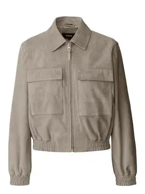 Mackage Senka-su Suede Jacket - Taupe