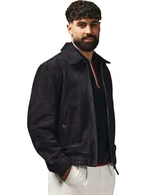 MACKAGE GIOVANNI-SU Suede Bomber Jacket