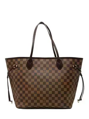 LOUIS VUITTON 2012 Damier Ebene Neverfull Mm Tote Bag - Brown
