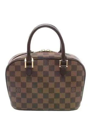 LOUIS VUITTON 2002 Damier Ebene Mini Sarria Handbag - Brown