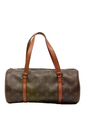 LOUIS VUITTON 1988 Monogram Papillon 30 Handbag - Brown