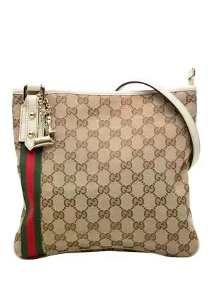 Gucci Gg Canvas Jolicoeur Crossbody Bag - Brown