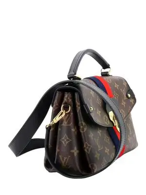 LOUIS VUITTON Georges Bb Monogram Canvas Satchel - Blue