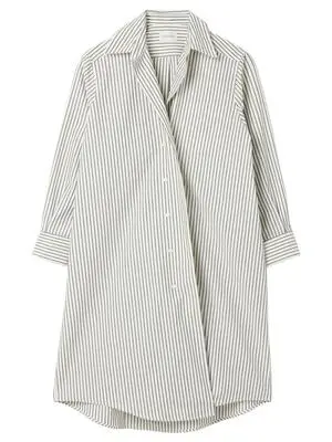 HOUSE OF DAGMAR Striped Shirtdress - Off White