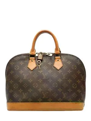 LOUIS VUITTON 1995 Monogram Alma Pm Handbag - Brown
