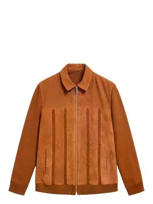 LES HÉRITIERS Zip-up Cardigan - Brown