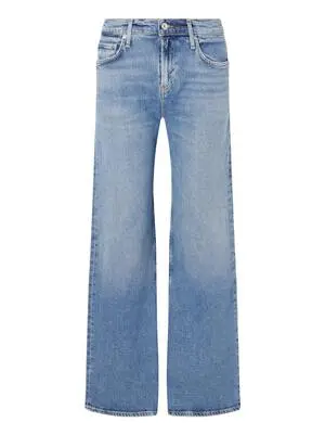 Citizens Of Humanity Nora Mid-rise Wide-leg Jeans In Light Wash - Blue