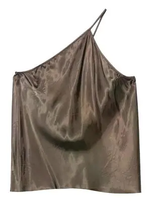 Rick Owens Asymmetrical Top - Brown