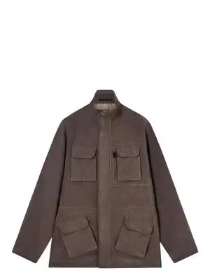 Giorgio Armani Hemp Blouson - Brown