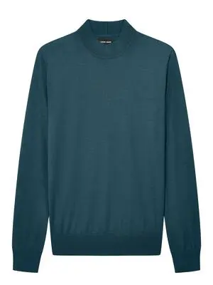 Giorgio Armani Cashmere And Silk Turtleneck Sweater - Green