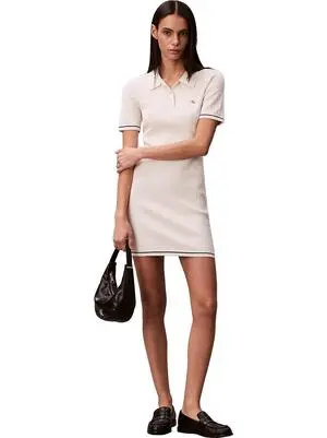 Calvin Klein Cable Knit Mini Dress - Tofu