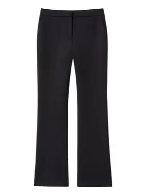 Lafayette 148 New York Scuba Jersey Flared Ankle Pants - Black