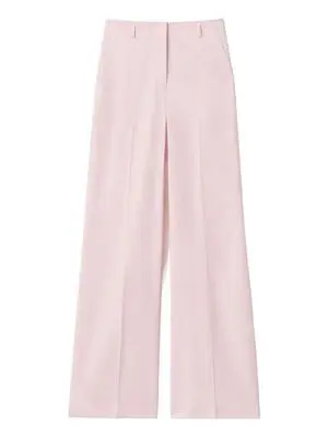Lafayette 148 New York Tropical Wool Wide-leg Pants - Cherry Blossom