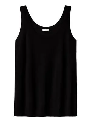 Lafayette 148 New York Washable Merino Wool Tank - Black