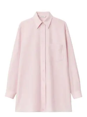 Lafayette 148 New York Tropical Wool Convertible Wrap Blouse - Cherry Blossom