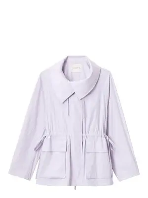 Lafayette 148 New York Cotton Utility Jacket - Arctic Amethyst