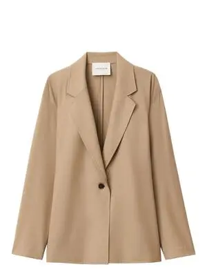 Lafayette 148 New York Belted Tropical Wool Jacket - Brownstone