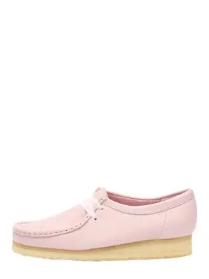 Clarks Leather Wallabee Boot - Baby Pink Lea