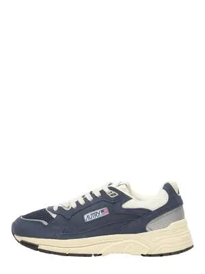 AUTRY Hyperway Low Suede Sneakers - Mesh Bluette/silver